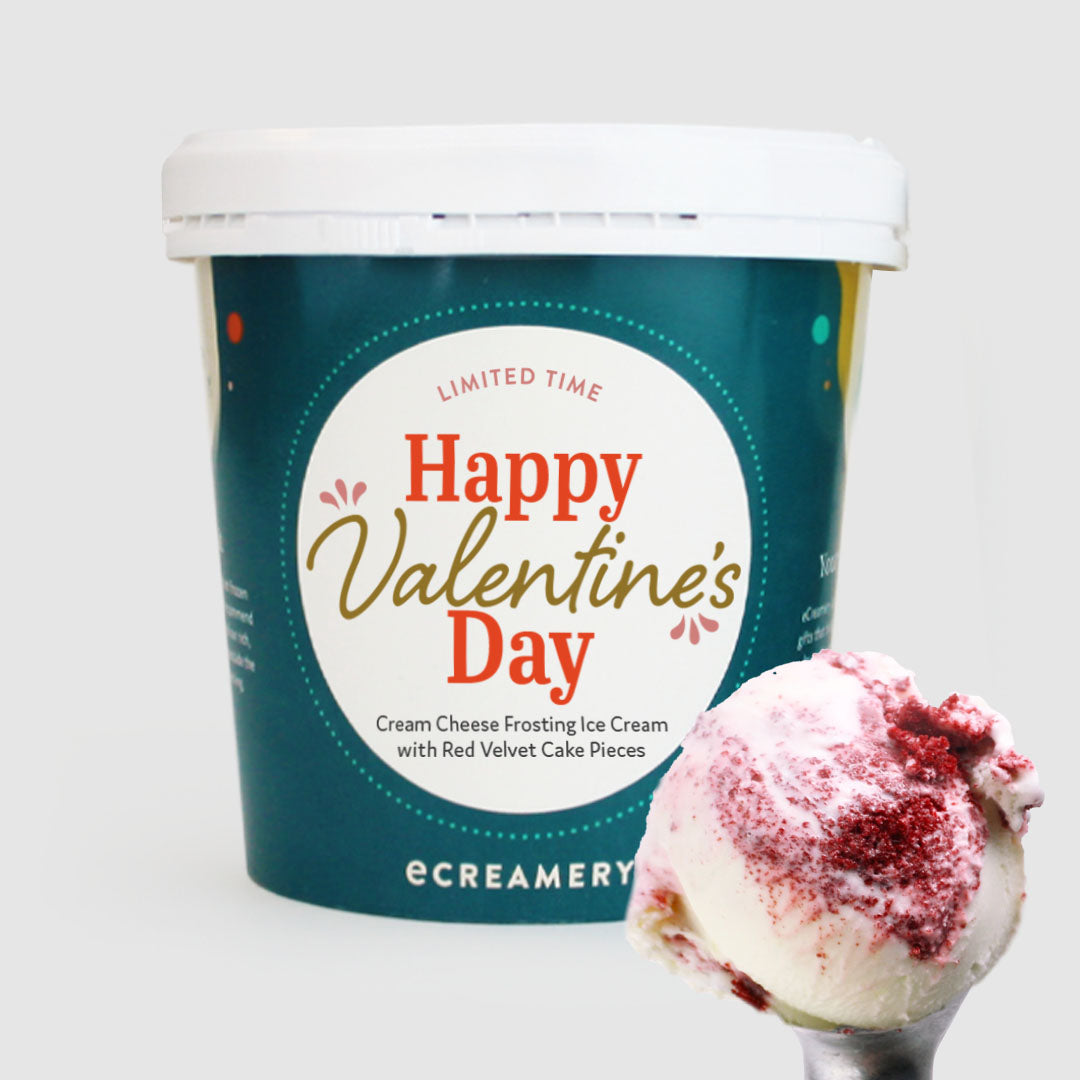 1 Pint - "Val's Day" Red Velvet Cake Ice Cream – eCreamery