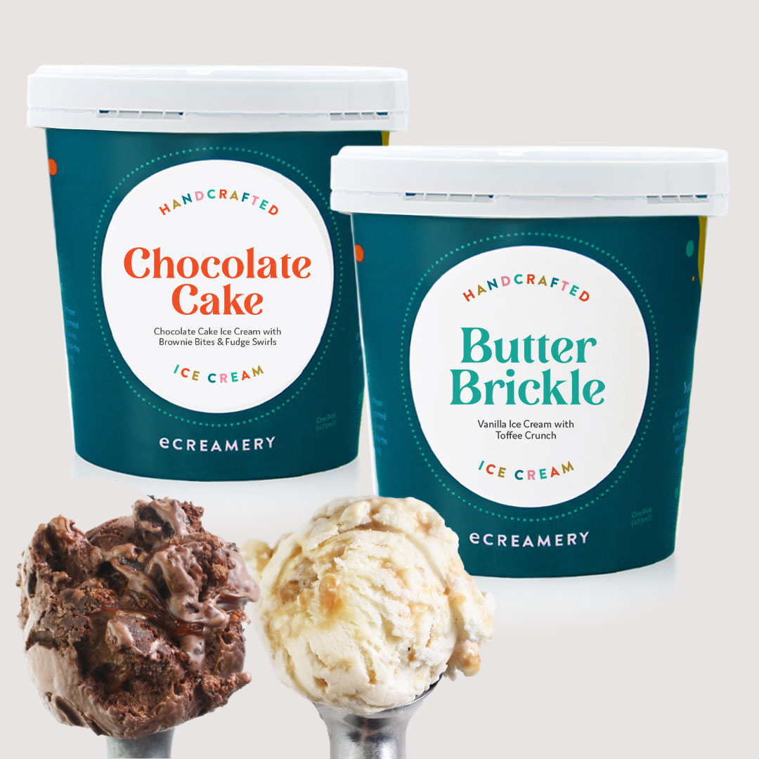 Bonus - 2 pint Chocolate Cake & Butter Brickle – eCreamery