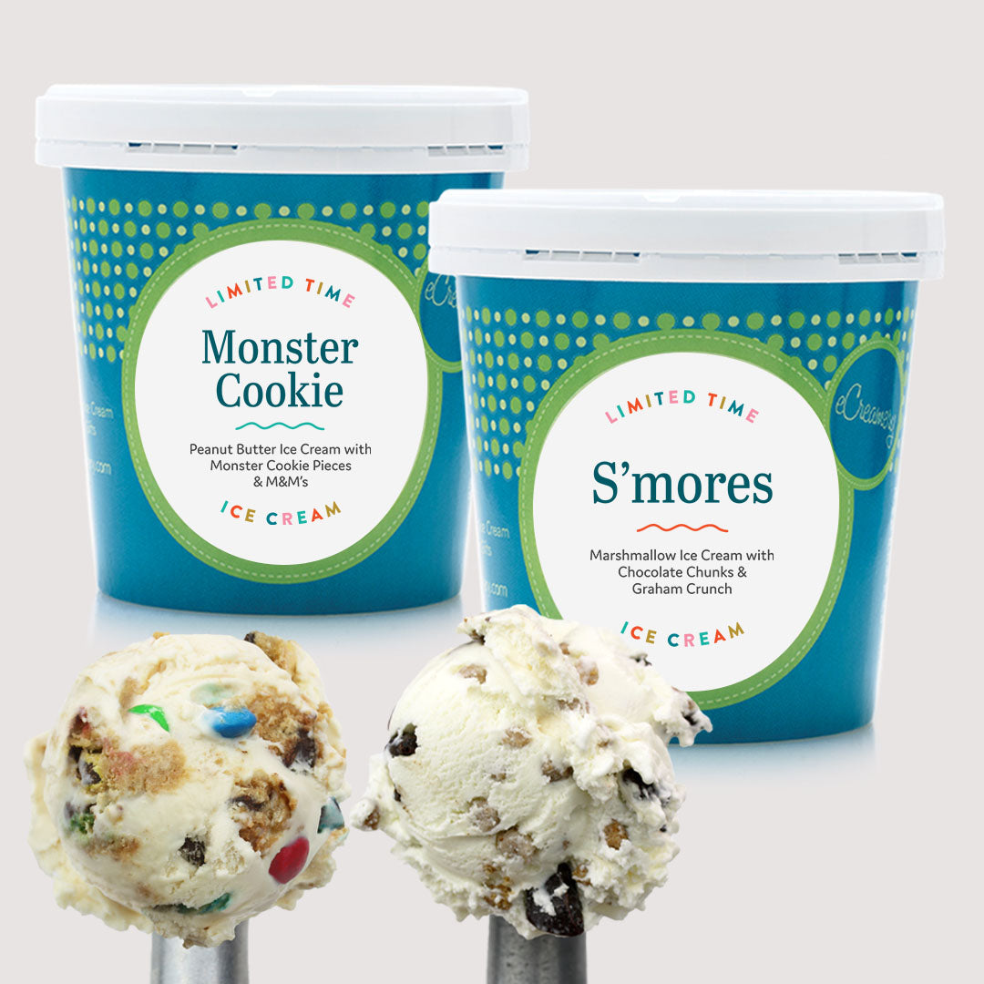 2 Pint - Monster Cookie & S'mores – eCreamery